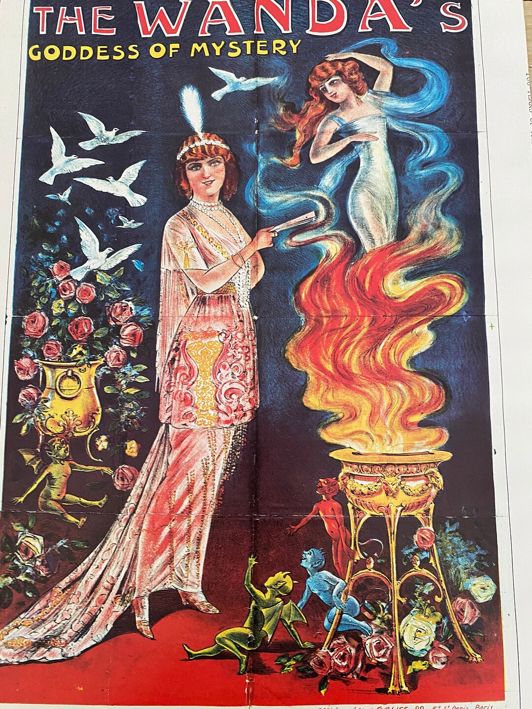 Wanda, Goddess, Ionia, Mystery, Show, Magic, Poster, Double-sided ...