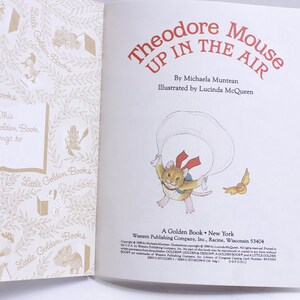 Theodore Mouse, up in the Air, Michaela Muntean, 1986, Golden Book ...