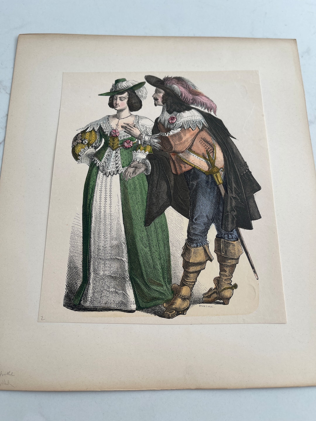 German Nobility in Hats with Feathers, 17th century, History of ...