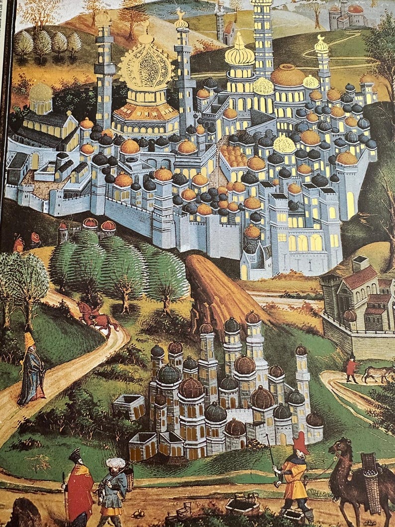 Jerusalem, 15th Century Manuscript, Print, Holy Land, Ancient, Drawing ...