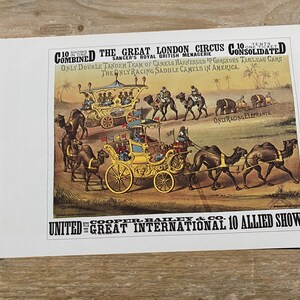 Jumbo Elephant Great London Circus Show Poster - Etsy