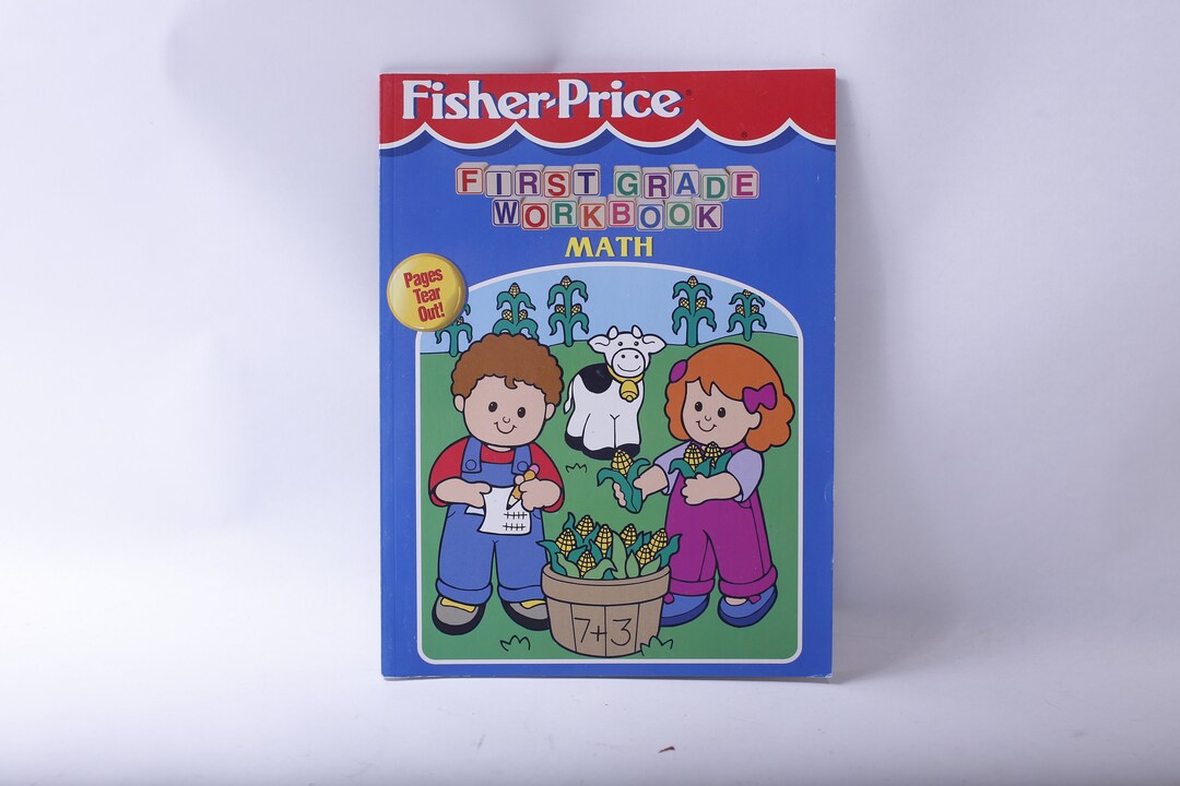 Fisher-price, Math, First Grade Workbook, 1997, Pages Tear Out, School ...