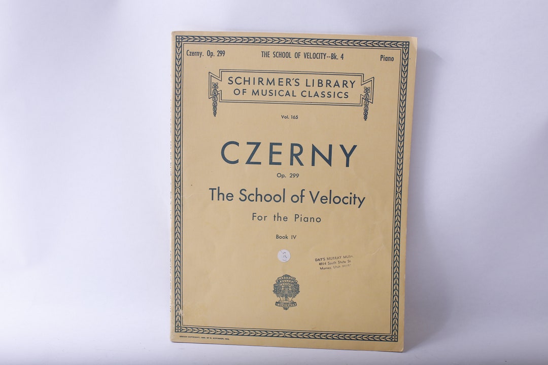 Czerny, the School of Velocity, for the Piano, Op. 299, Book 4 ...