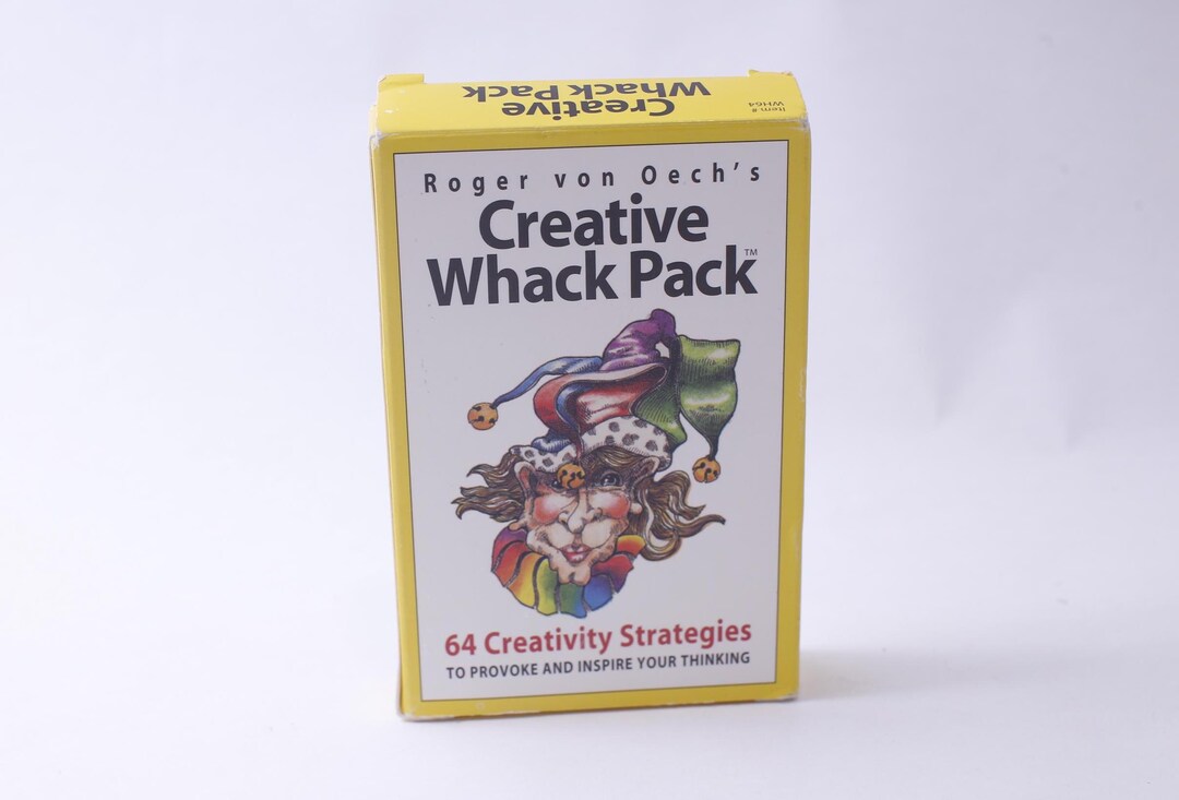 Creative Whack Pack, Roger Von Oech, 64 Creativity Strategies, 2003, Illustrated Cards, Thinking ...