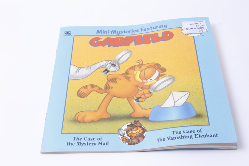 Garfield, Mini-mysteries, Mystery Mail, Vanishing Elephant, Golden Book ...