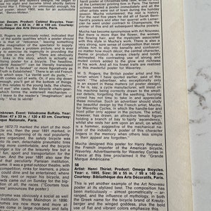 Omega Bicycles, Waverley Cycles, Women, Cycling, 1890s, Poster, Double ...