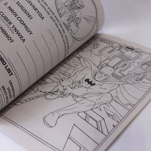 Batman, Unused Jumbo Coloring and Activity Book, Bendon, DC Comics ...