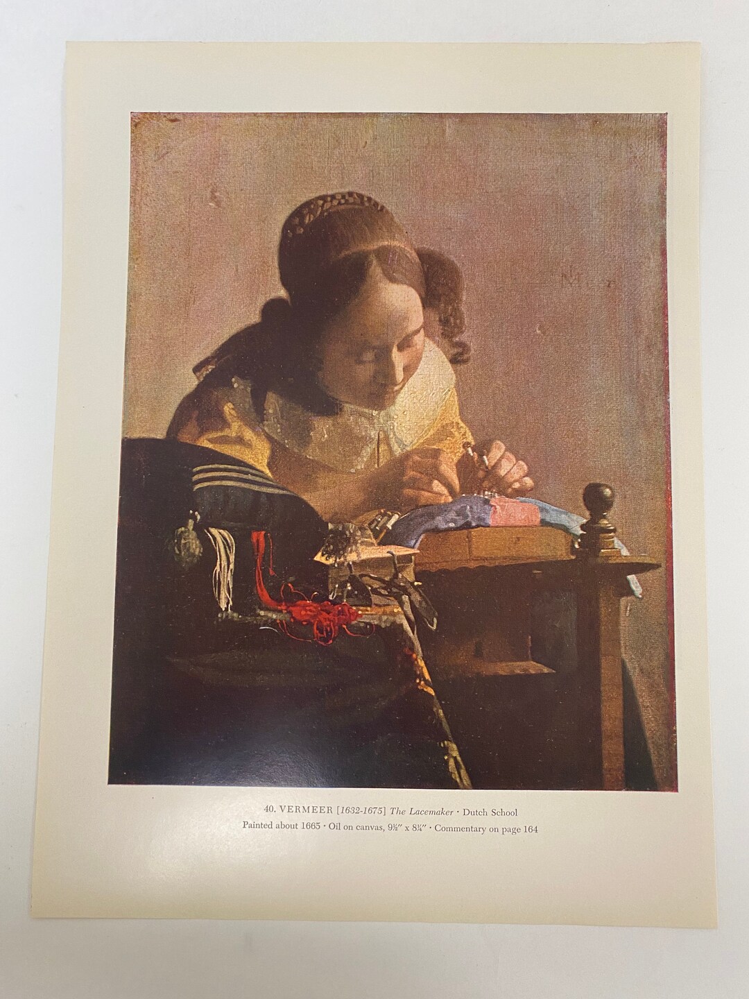 Vermeer, the Lacemaker, Woman, Portrait, Art Treasures, Louvre, Drawing ...