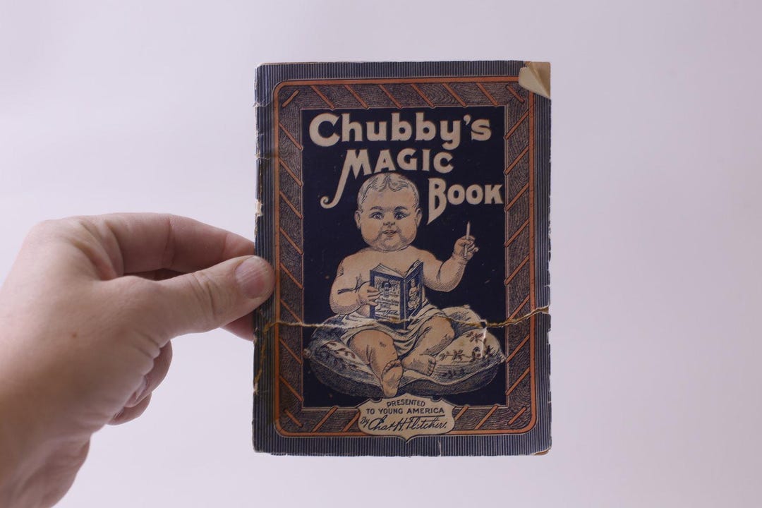 Chubby's Magic Book, Antique, Alphabet, Fletcher's Castoria, Softcover ...