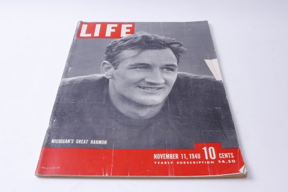 Life Magazine November 11 1940 Michigan's Great | Etsy