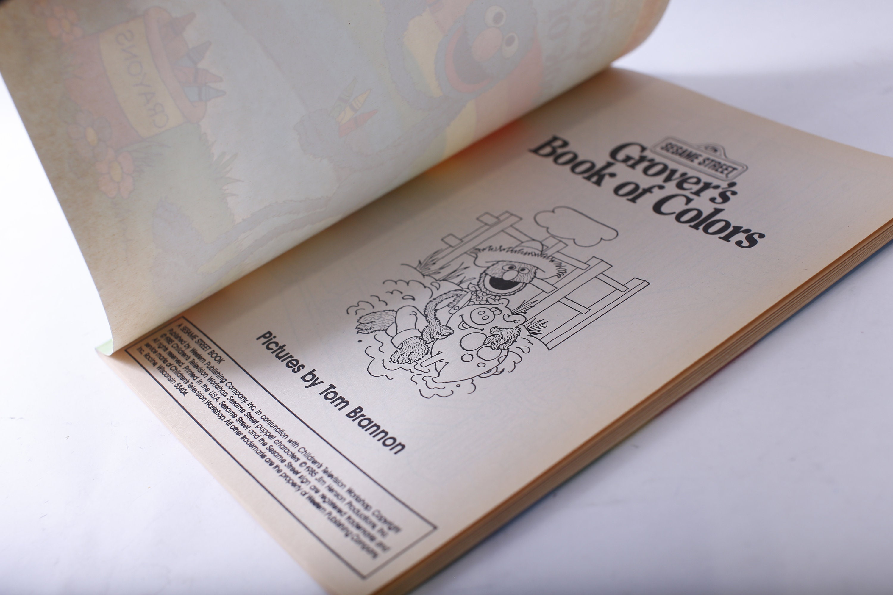 Uncolored Sesame Street, Groover's Book of Colors, Big Coloring Book ...