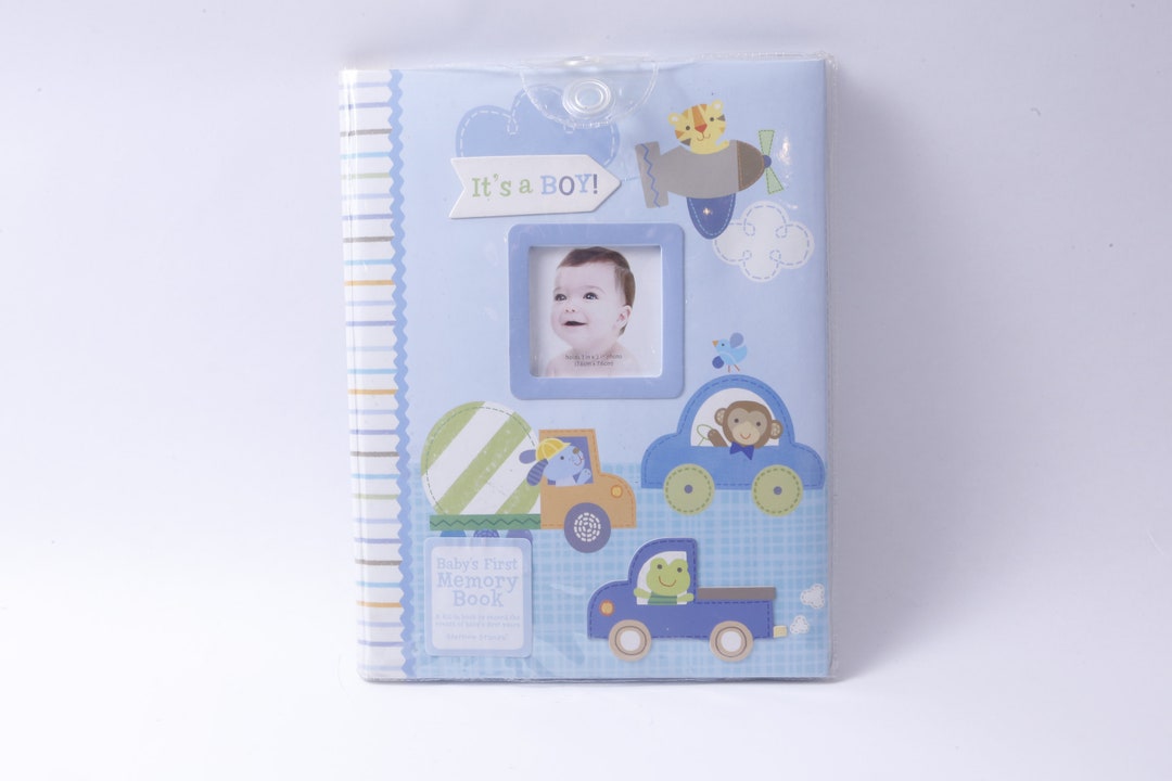 It's a Boy, Baby's First Memory Book, Stepping Stones, Clear Slipcover ...