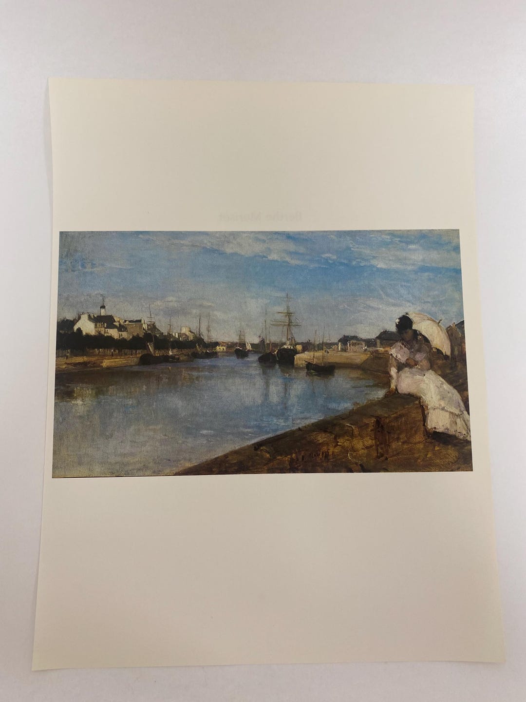 Berthe Morisot, the Harbor at Lorient, Print, Book Page, Painting ...