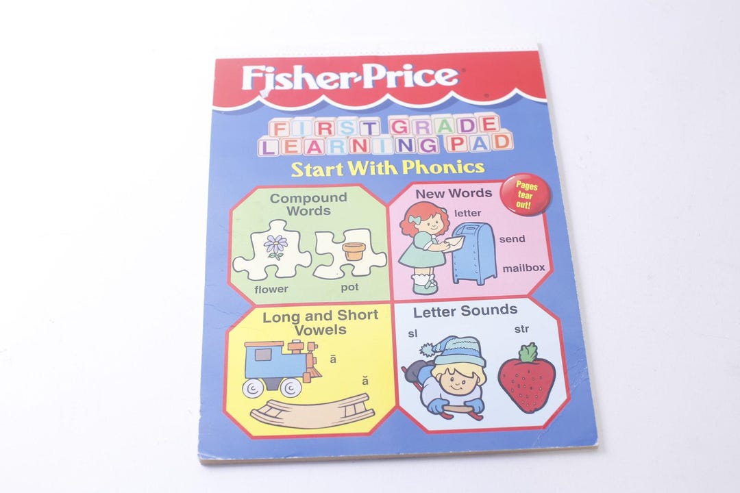 Fisher-price, First Grade, Learning Pad, Activity, 1998,ring Book ...