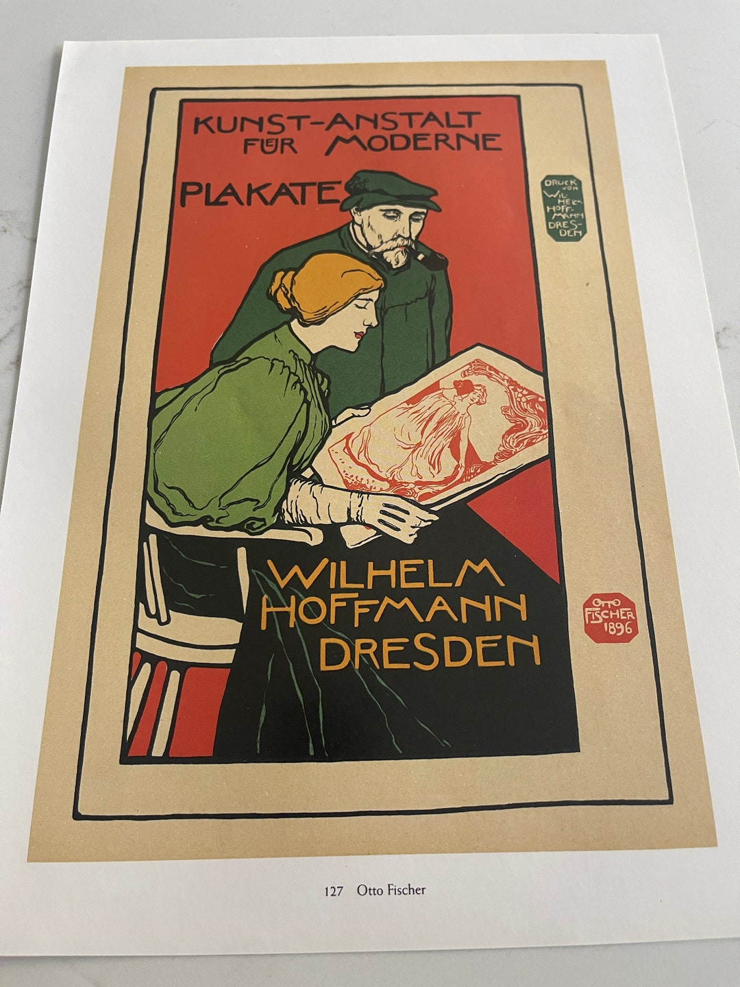 Vintage Otto Fischer, Retro German Poster Art, Collectible Kunst ...
