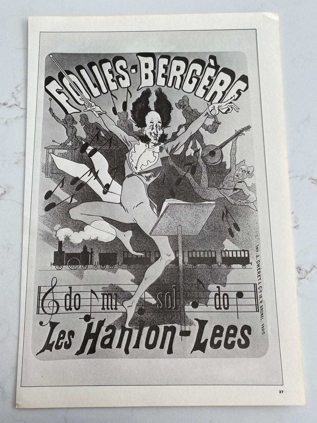 Folies Bergère, Les Hanlon-lees, Le Kangourou Boxeur, Music Hall ...