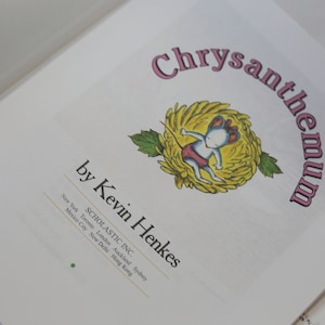 Chrysanthemum, Kevin Henkes, Scholastic, 1991, Softcover, Vintage ...