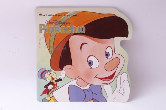 Disney Pinocchio 1988 Golden Shape Book Vintage Picture - Etsy