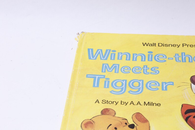 Winnie-the-pooh Meets Tigger A.A. Milne Walt Disney Golden - Etsy
