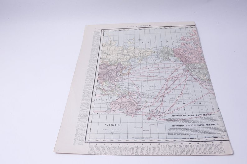 West Indies Pacific Ocean 1914 Rand-mcnally Map - Etsy