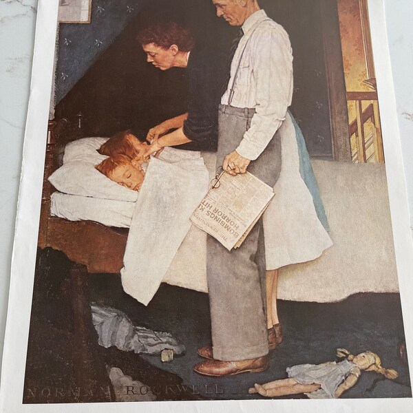 Freedom From Fear Norman Rockwell - Etsy
