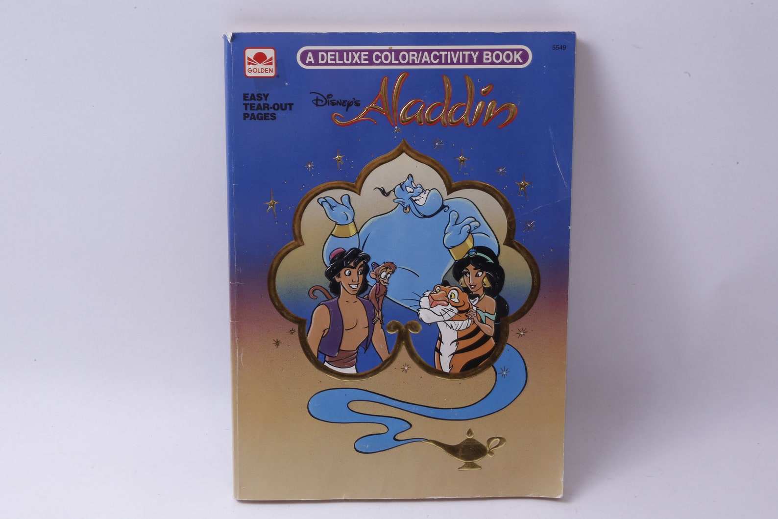 Disney Aladdin Golden Deluxe Color Activity Book Vintage | Etsy
