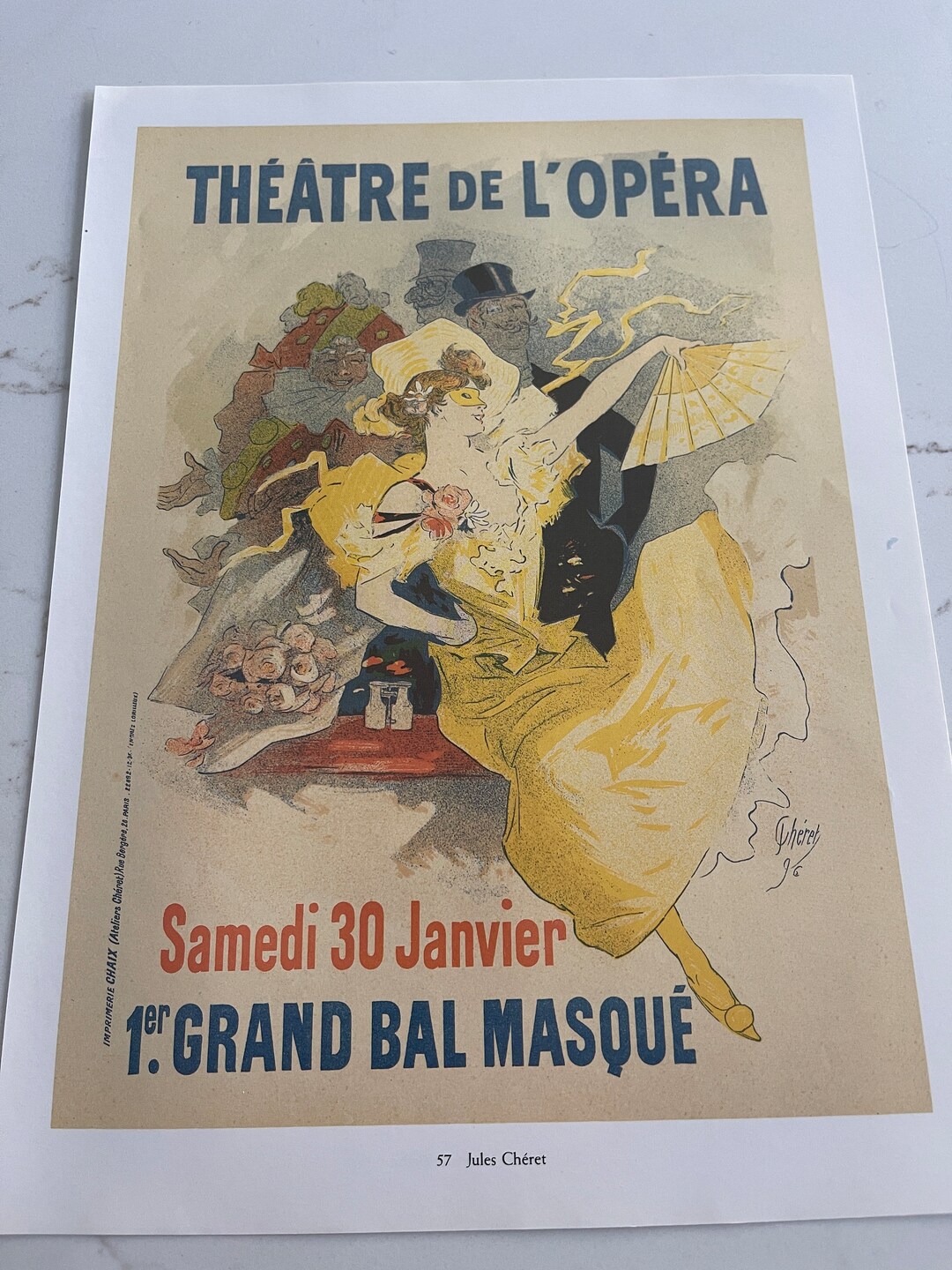 Theatre de l'Opera Poster, Vintage Opera House Advertisement, Paris ...