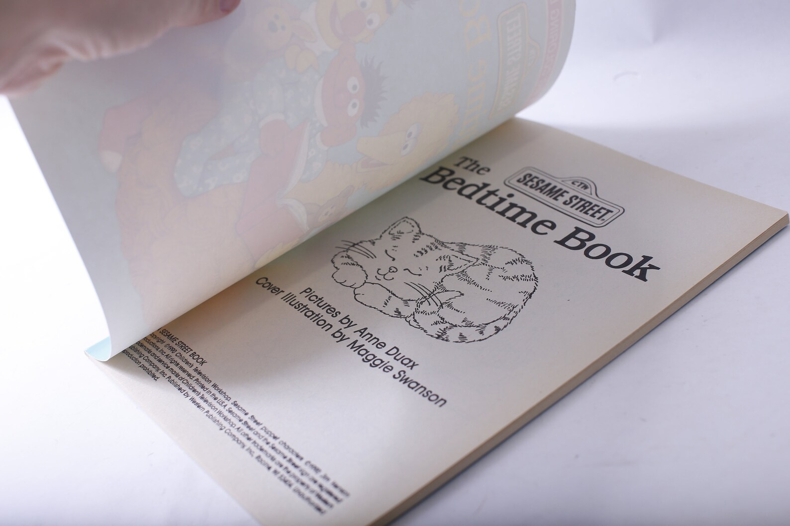 Uncolored Sesame Street, the Bedtime Book, A Big Coloring Book, 1990 ...