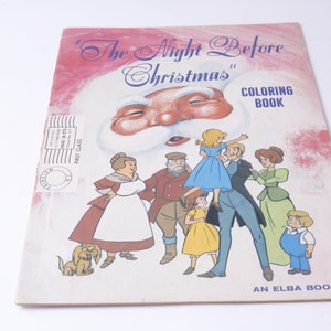 The Night Before Christmas, Coloring Book, USED, Rick Brogan, an Elba ...