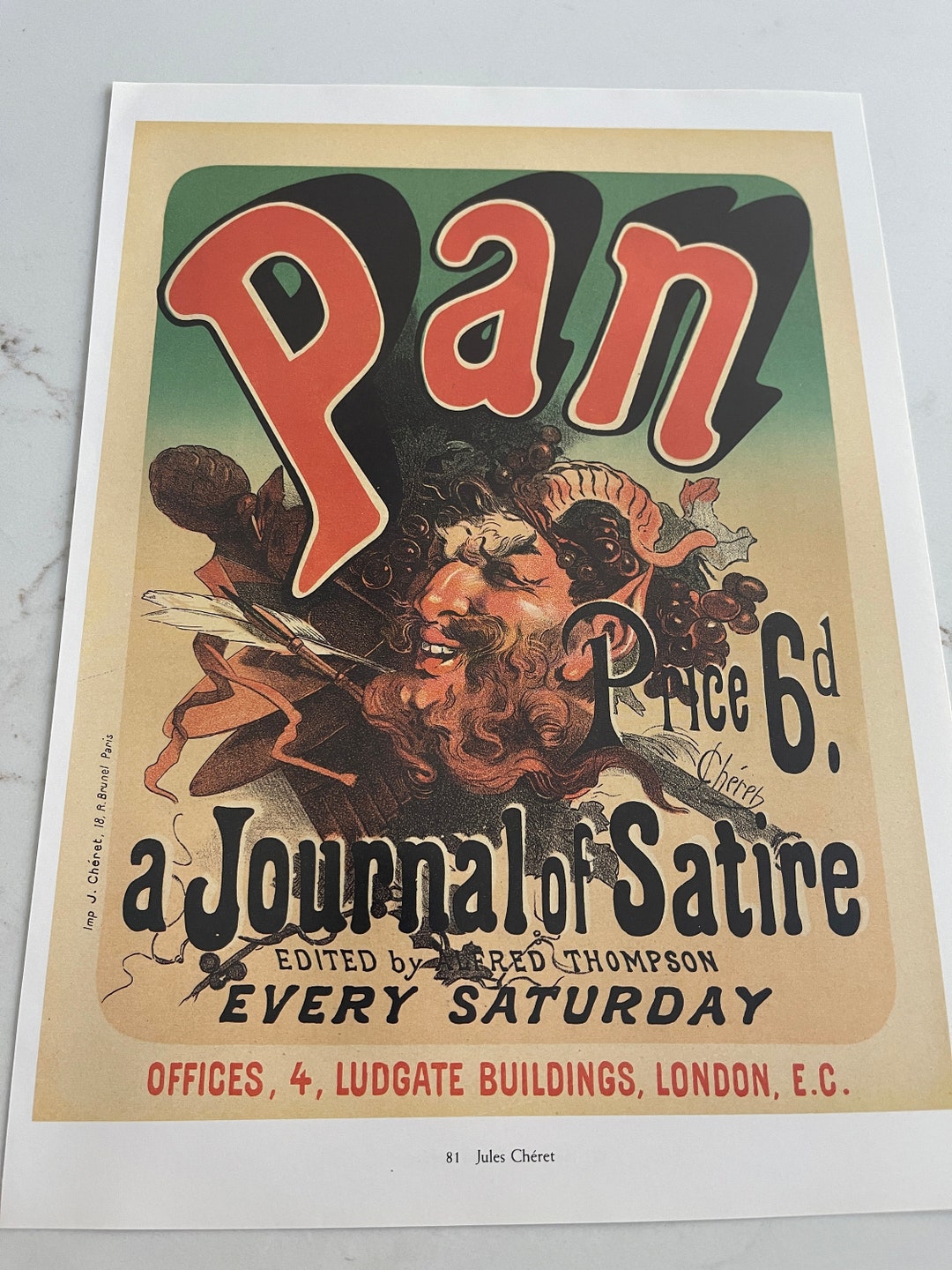 Satirical Magazine Cover, Vintage Periodical Artwork, Antique Humor ...