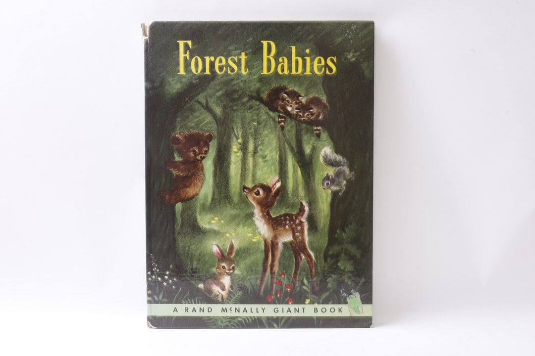 Forest Babies, Rand Mcnally Giant Book, Jean J Parrish, Child Reading ...