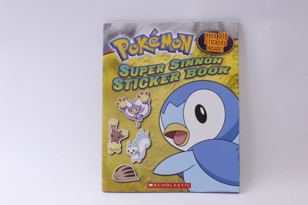 Pokemon, Used Super Sinnoh Sticker Book, Scholastic, Fantasy, Nintendo ...