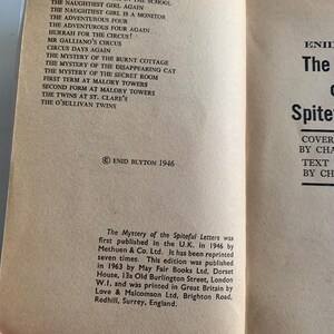 The Mystery of the Spiteful Letters, Enid Blyton, Armada Paperbacks ...