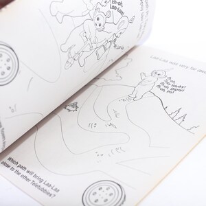 Teletubbies, Po Follows a Path, Coloring Activity Book, 1998, Ragdoll ...