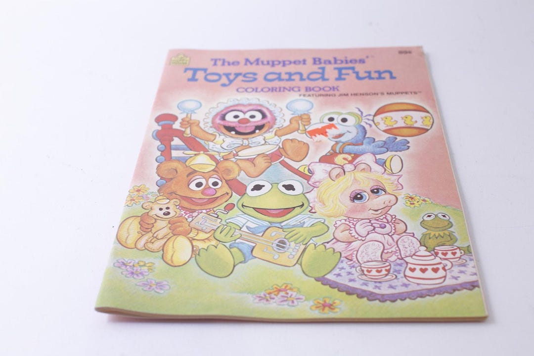 The Muppet Babies, Toys and Fun, 1980s, Uncolored, Coloring Book ...