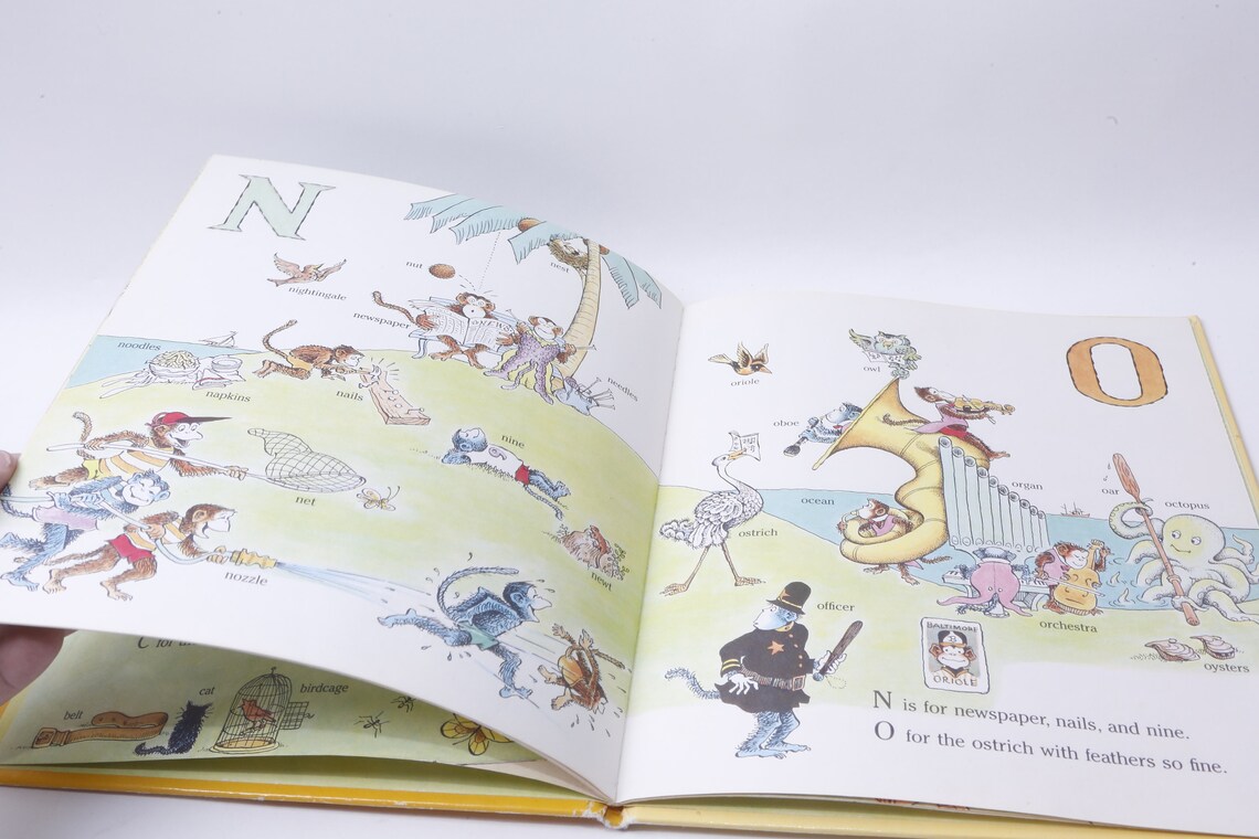 The Monkeys' ABC Word Book Kelly Oechsli Golden - Etsy