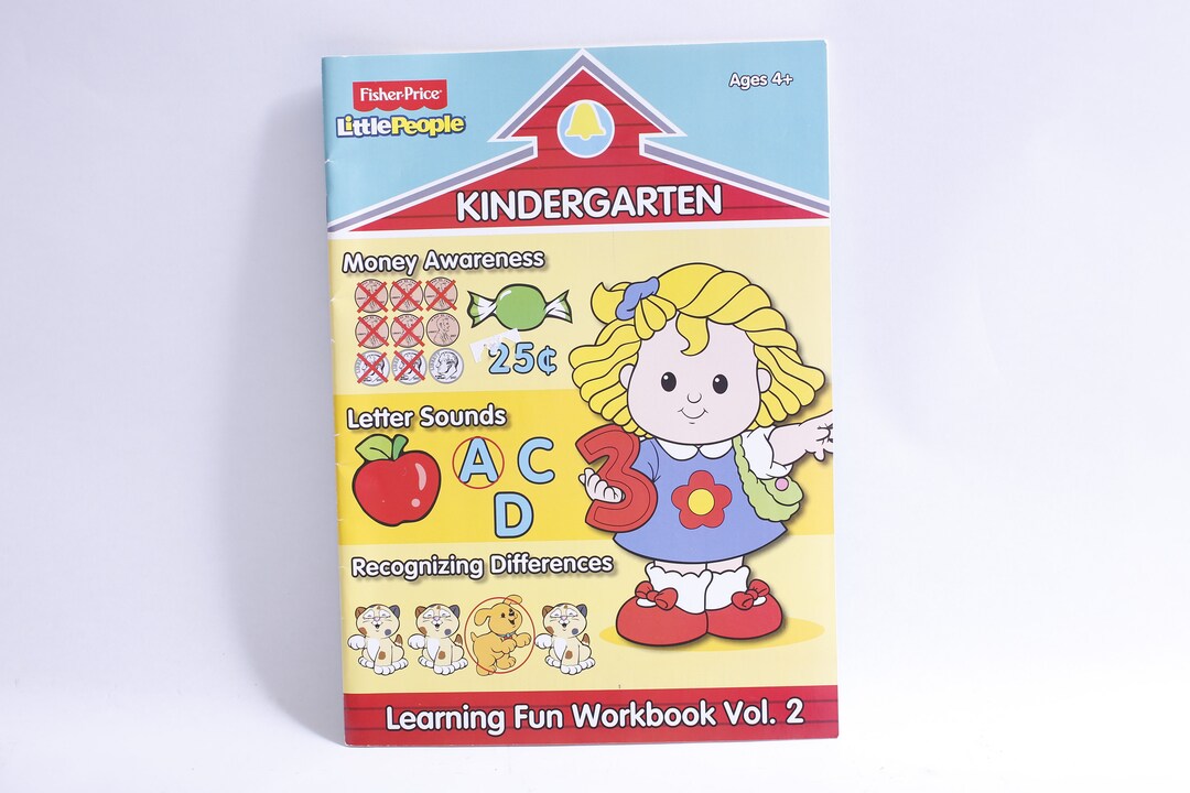 Fisher-price, Little People, Kindergarten, Learning Fun Workbook ...