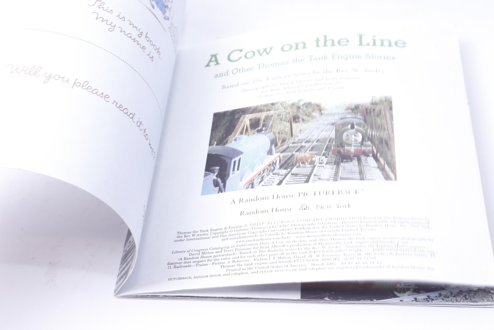 A Cow on the Line Thomas the Tank Engine Stories the Railway | Etsy