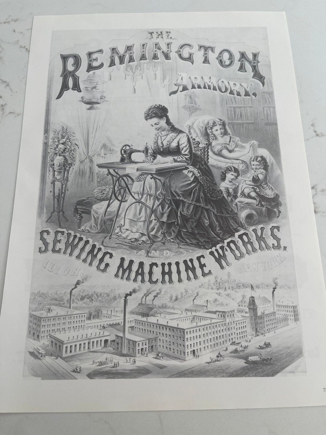 The Remington Armory, Sewing Machine Works, Reprints, Artwork, Vintage ...
