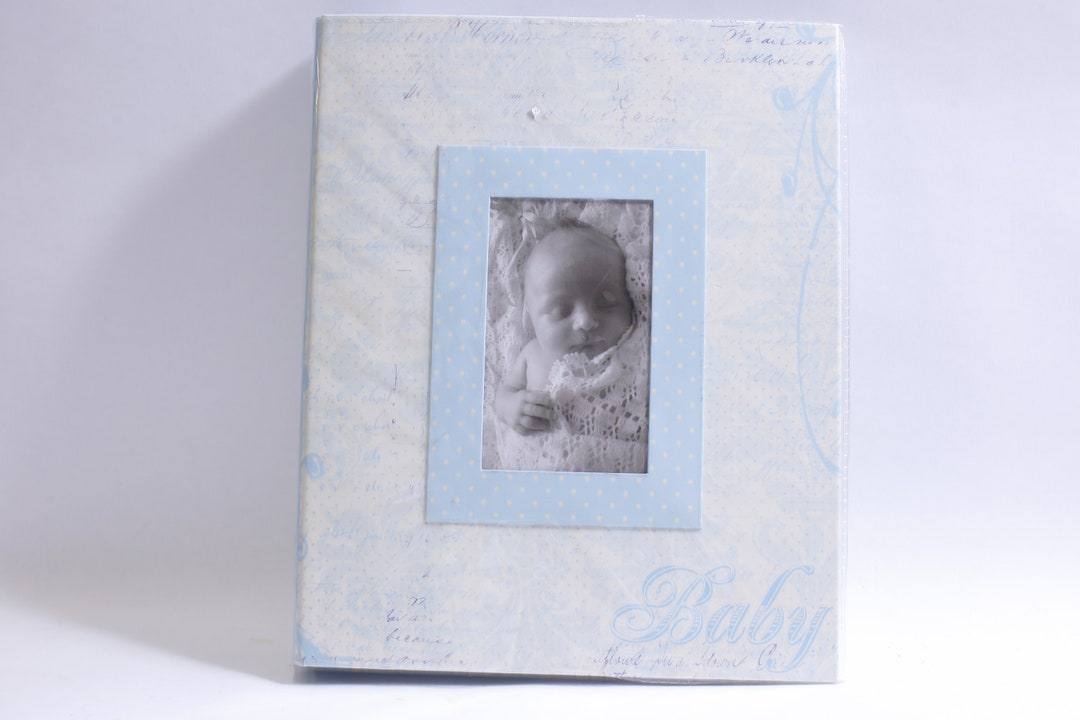 Baby Book, Boy, All Blue, Binder, Creative Imaginations, Blank 230826 ...