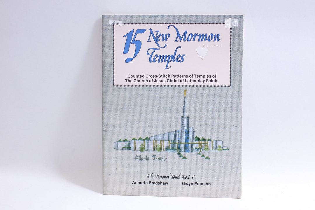 15 New Mormon Temples Counted Cross Stitch LDS Craft Book - Etsy