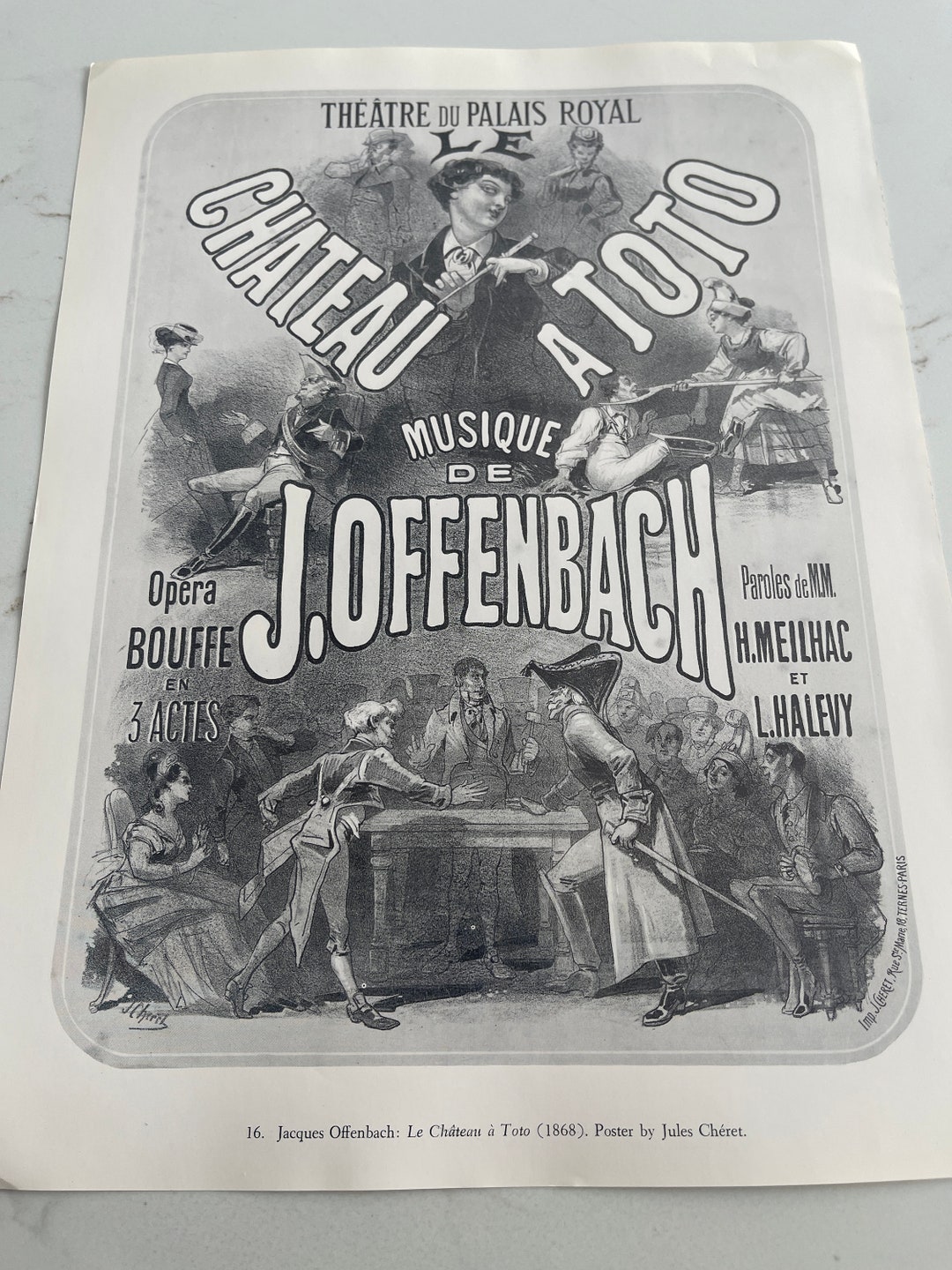 Jacques Offenbach, Le Chateau a Toto, (1868), Poster by Jules Cheret ...