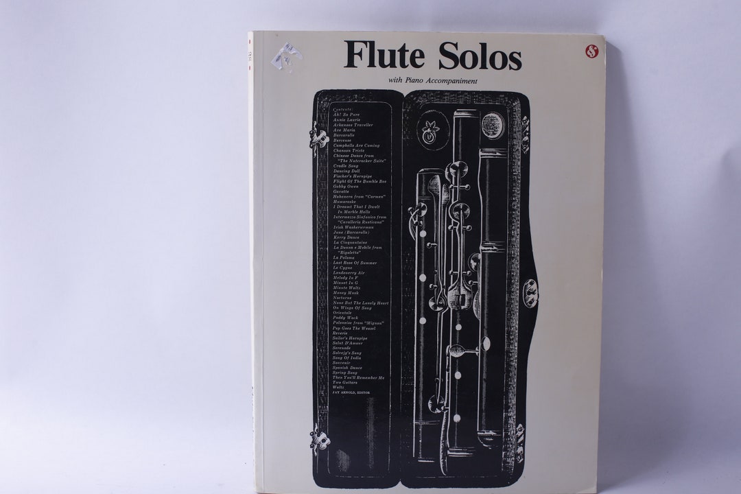 Flute Solos, Piano Accompaniment, Sheet Music, Instrumental Book, Solo ...