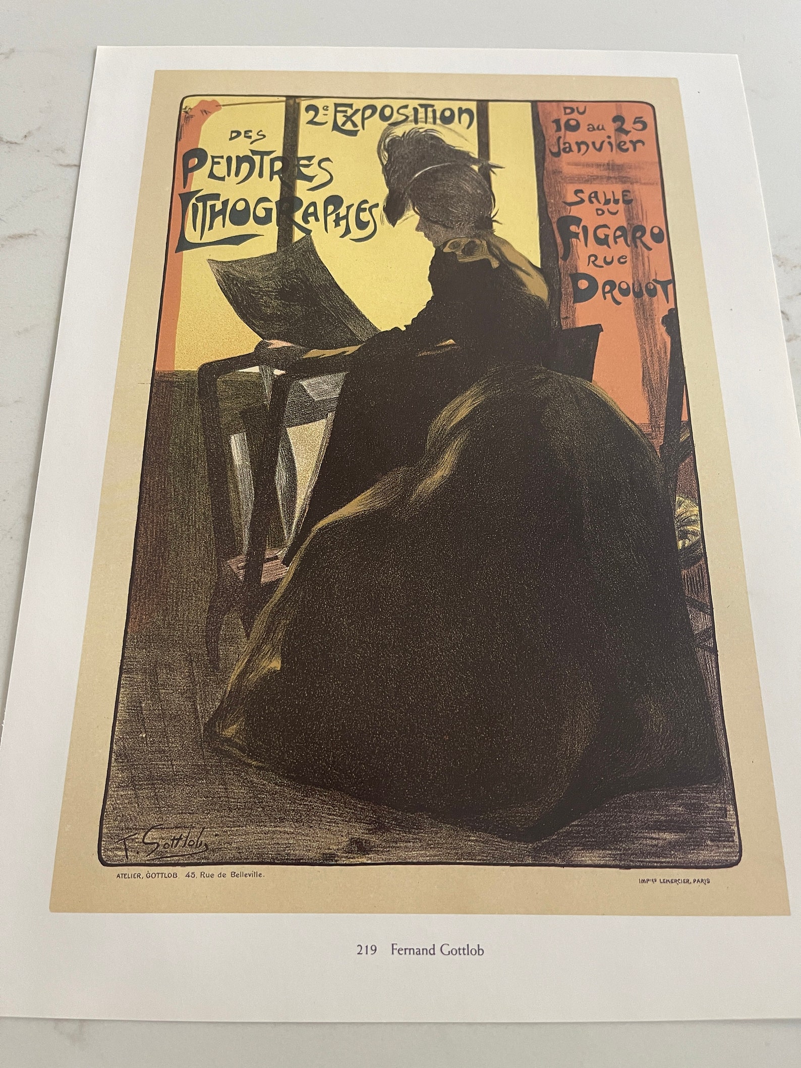 French Lithographer Exhibition Poster, Exposition Des Peintres ...