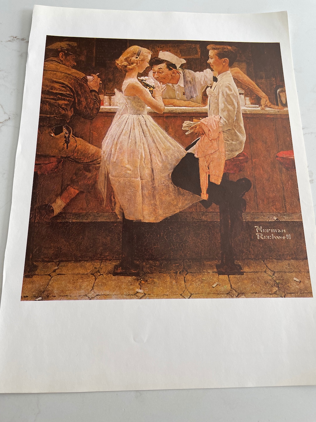 After the Prom, Artist is Norman Rockwell, Drawing, Poster, Collectible ...