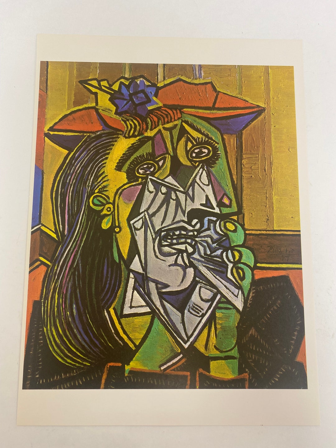 Picasso, Woman Weeping, Bookplate, Page,guernica, Abstract, Print ...
