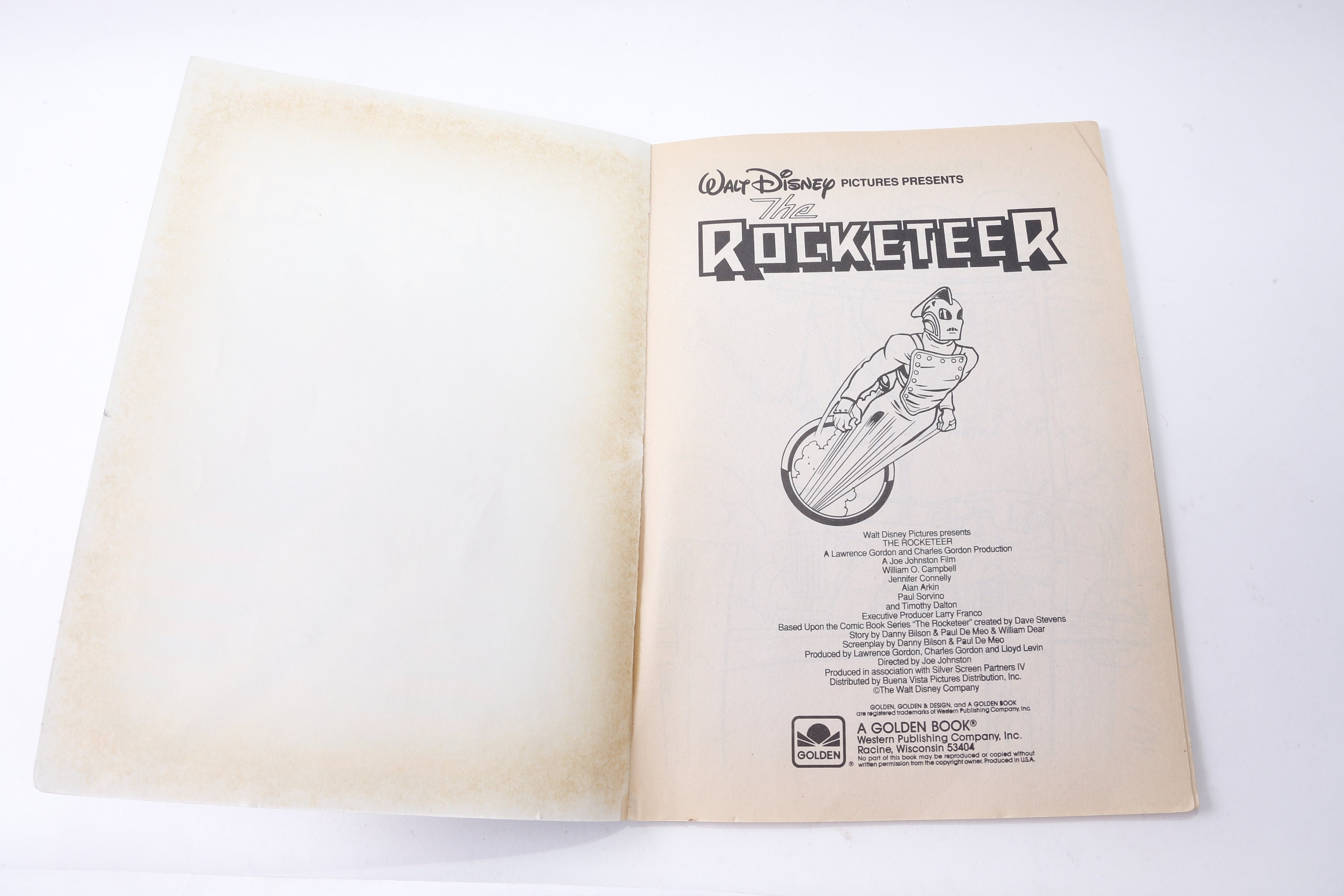 The Rocketeer Walt Disney Coloring Book Great Classics - Etsy