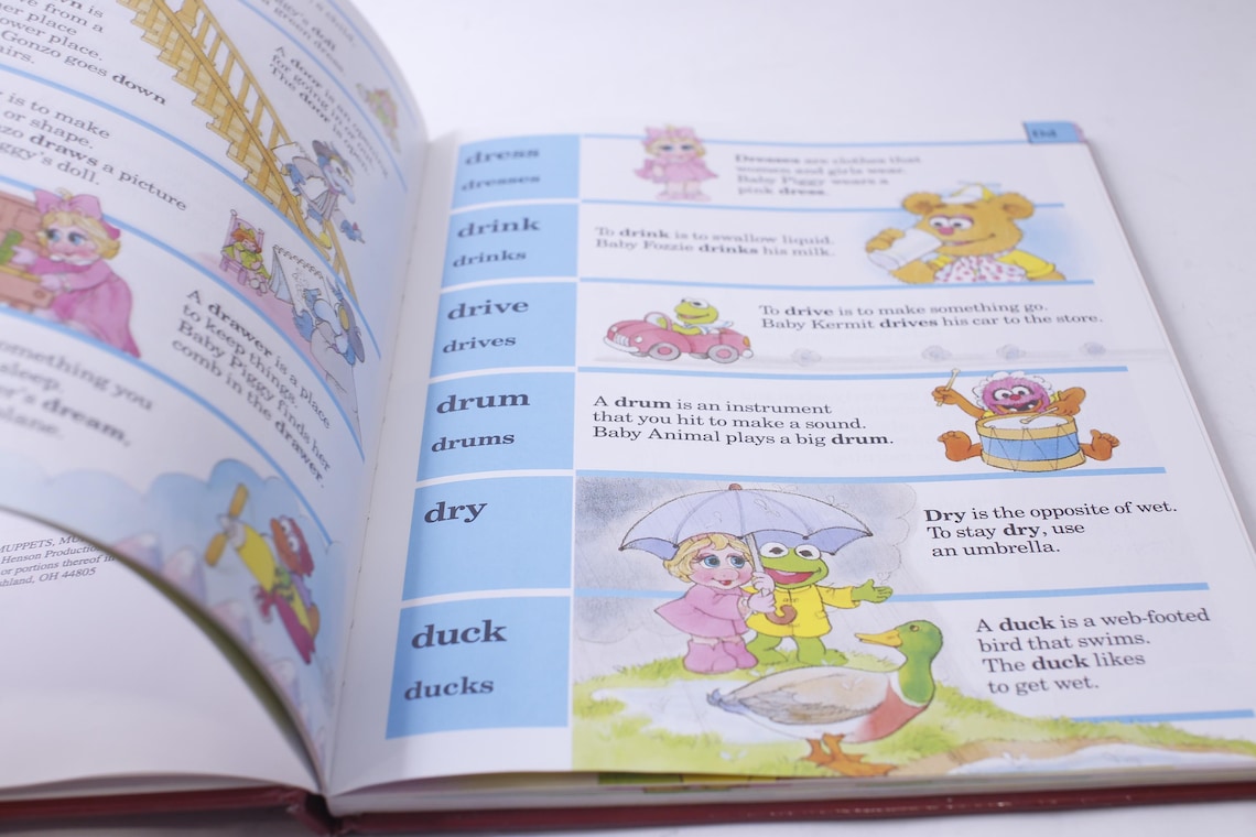 My First Muppet Dictionary, Picture Book, Muppet Babies, Illustrated by ...