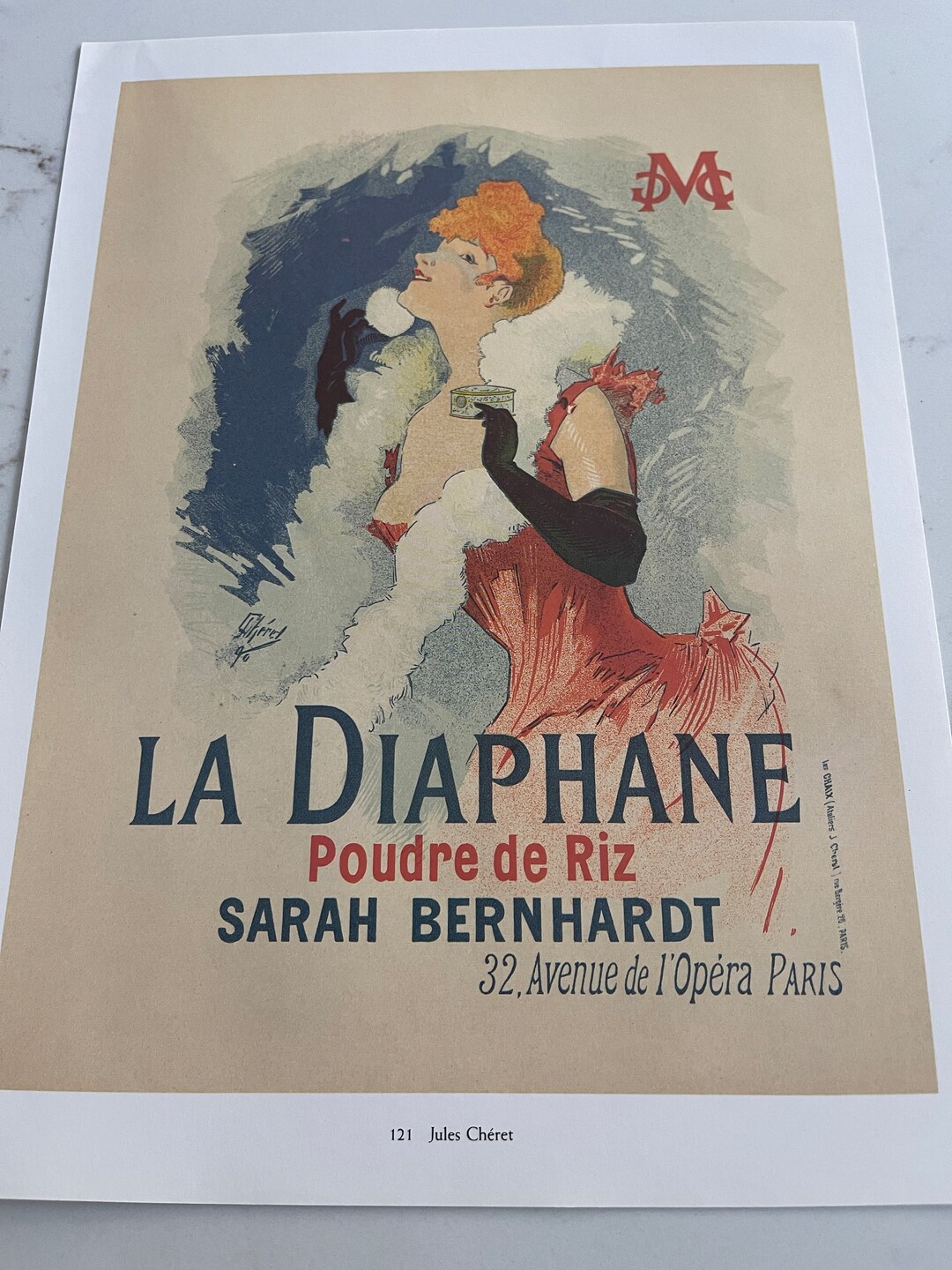 Vintage Chéret La Diaphane Poster, Retro French Art Nouveau Print ...