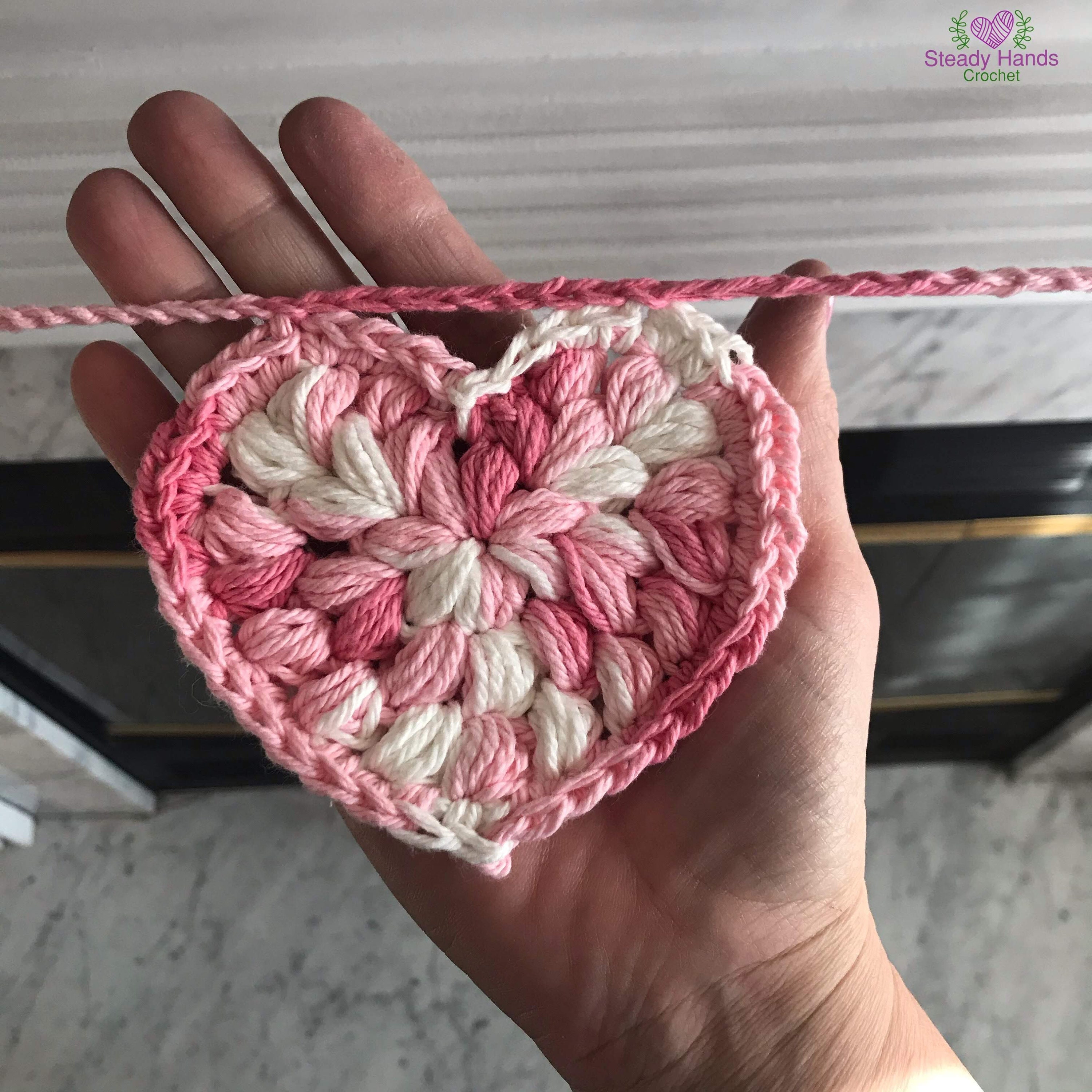 Crochet Pattern Puffy Heart Garland - Etsy